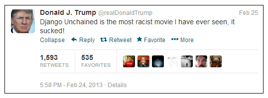 Donald Trump: "Odbjegli Django" je sramotan, rasistički film! - Tehno ...